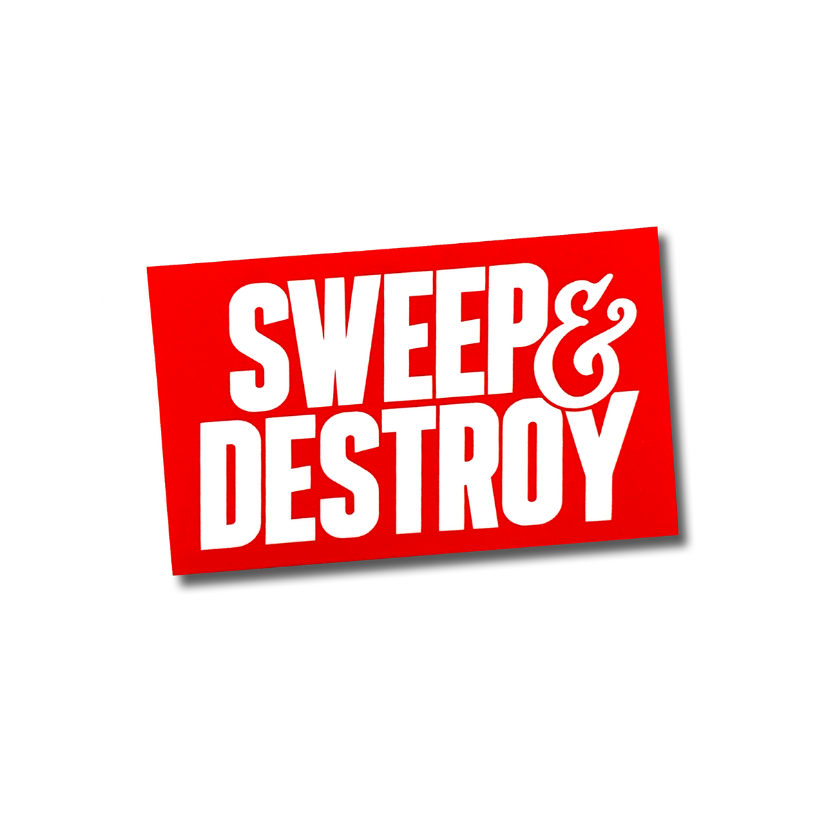 Sweep & Destroy Sticker – Sacred Ground Grappling Goods